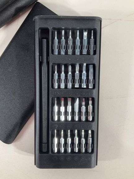 Four Black Precision Screwdriver Bit Sets with Storage Cases - Hash ...