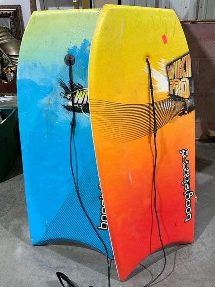 Pair of WIKI PRO Boogie Boards With Tethers - Hash Auctions