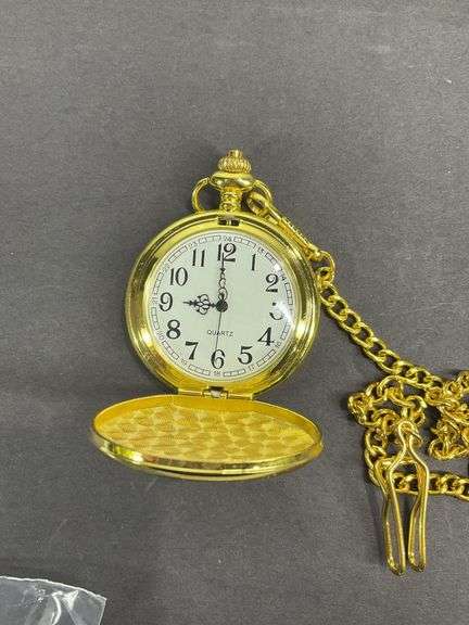 Quartz pocket watch, running - Hash Auctions