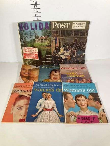 Collection of 1950s Magazines Including ‘The Saturday Evening Post ...