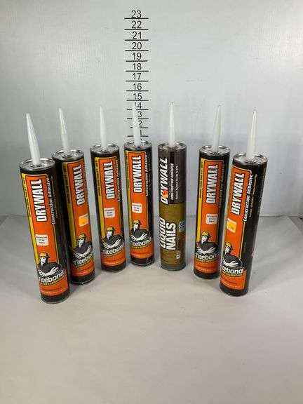 Lot of Titebond Drywall Adhesives and Liquid Nails Construction ...