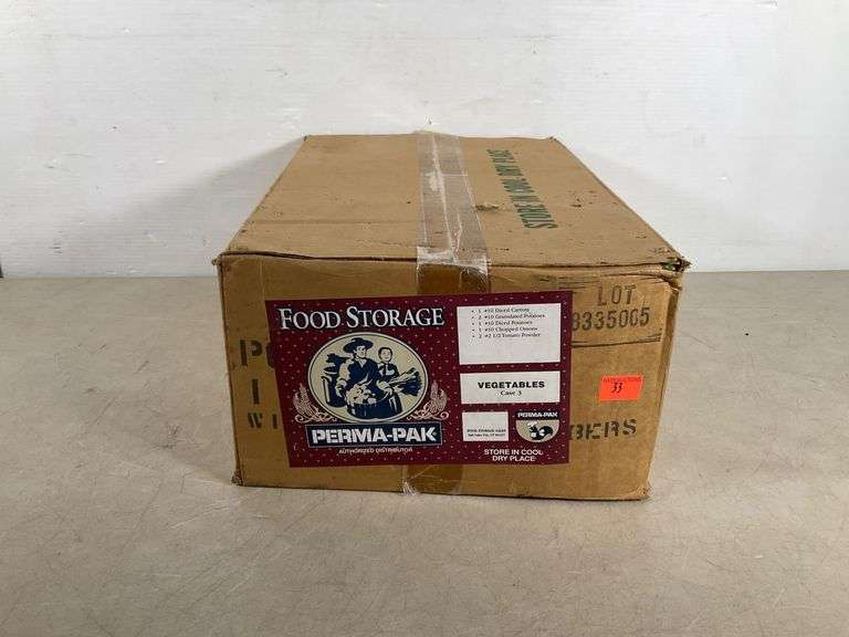 Perma-Pak Food Storage Case 3 With Vegetables Assortment - Hash Auctions
