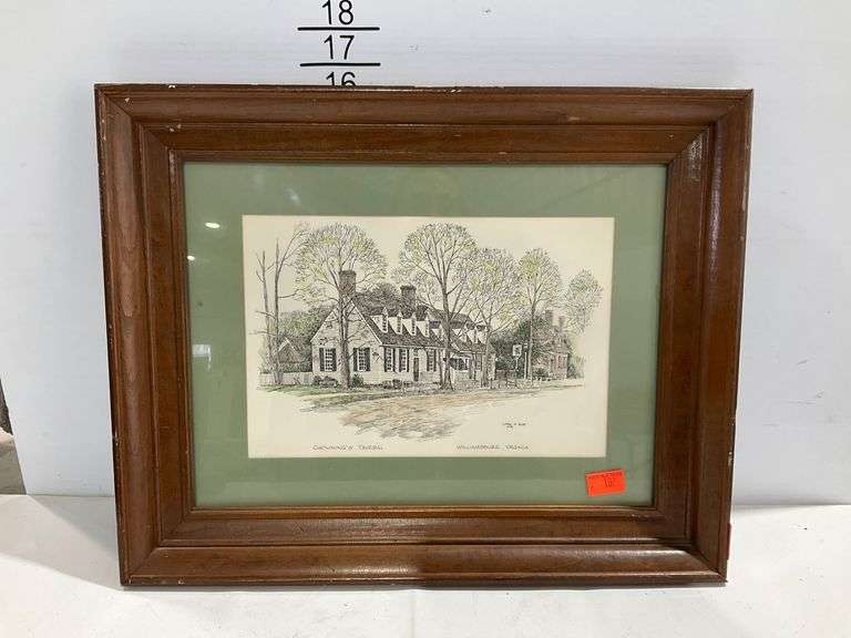 Framed Print of ‘Chowning’s Tavern’ in Williamsburg, Virginia - Hash ...