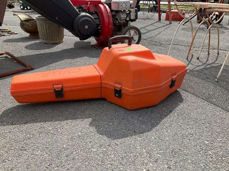 Hard Plastic Orange Chainsaw Case by Stihl - Hash Auctions