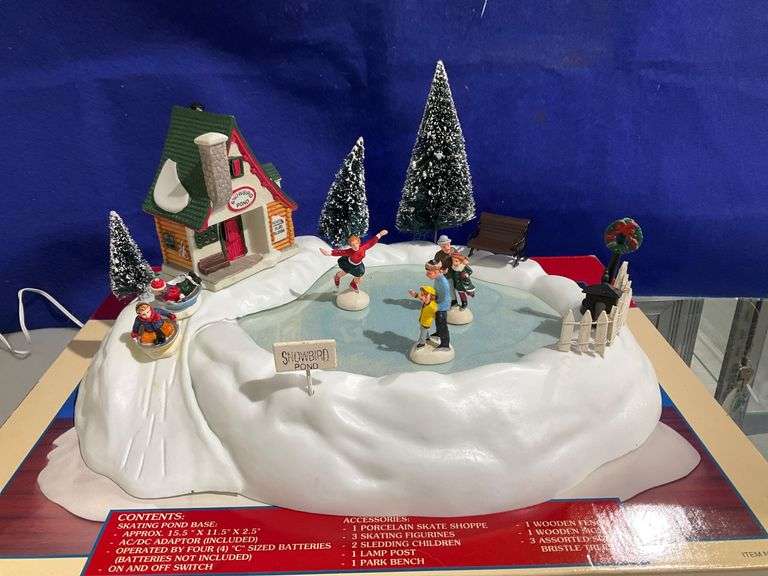 Lemax Animated Skating Pond with Accessories - Hash Auctions