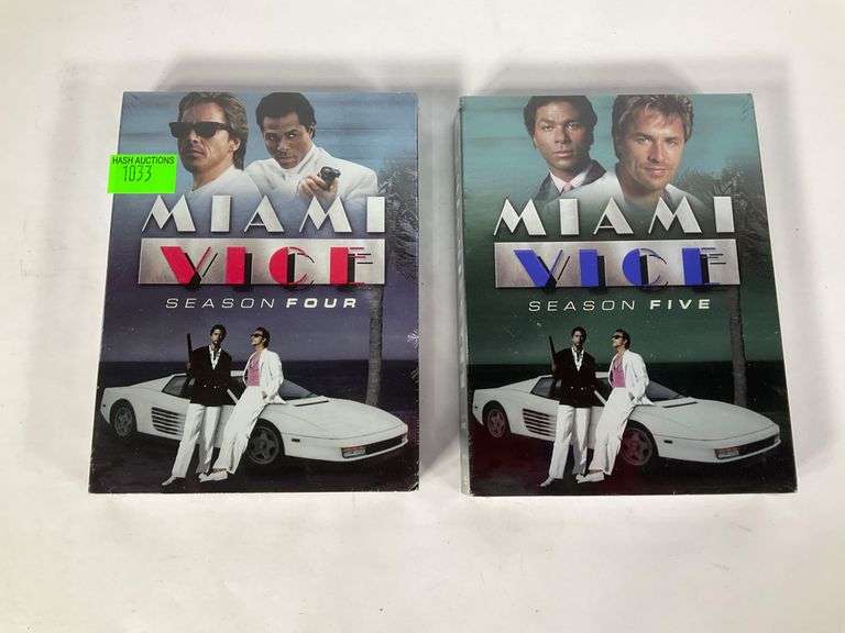Factory-Sealed DVD Sets of ‘Miami Vice’ Seasons Four and Five - Hash Auctions