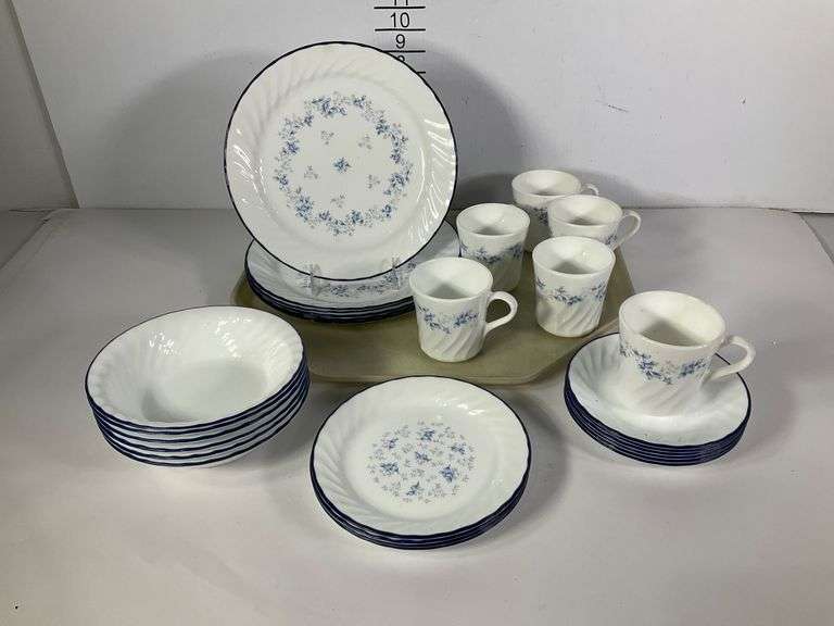 Corelle by Corning 28-Piece Dinnerware Set with Floral Design - Hash ...