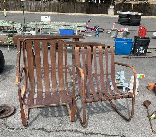Ironworks Spring Rocking Chair and Rocking Chair Set - Hash Auctions