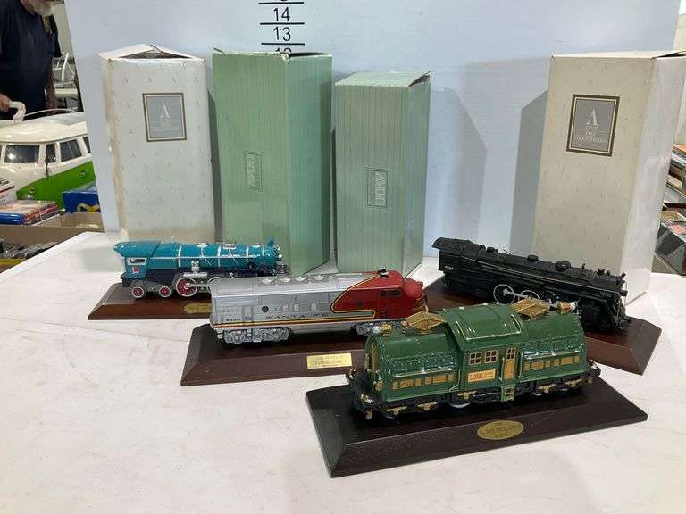 Set of Avon Lionel Classic Train Collection Models With Display Bases ...