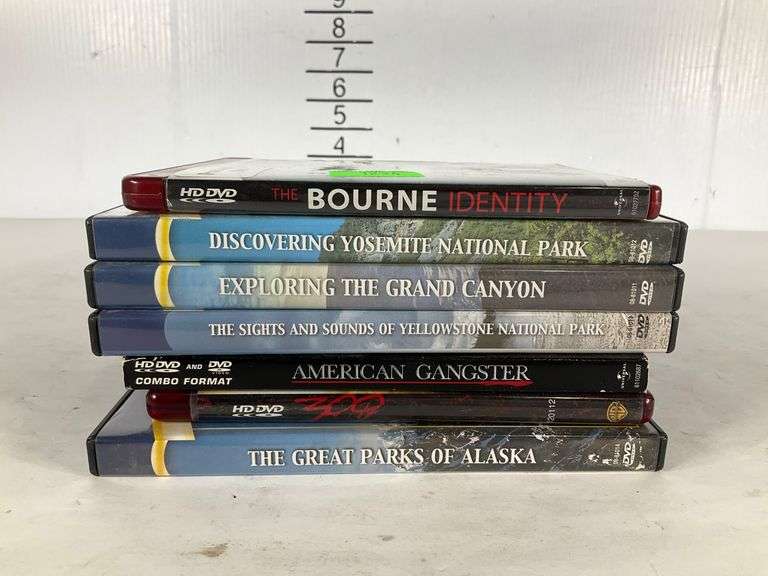 Set of 7 DVD and Combo Format Discs Featuring Movies and National Park ...