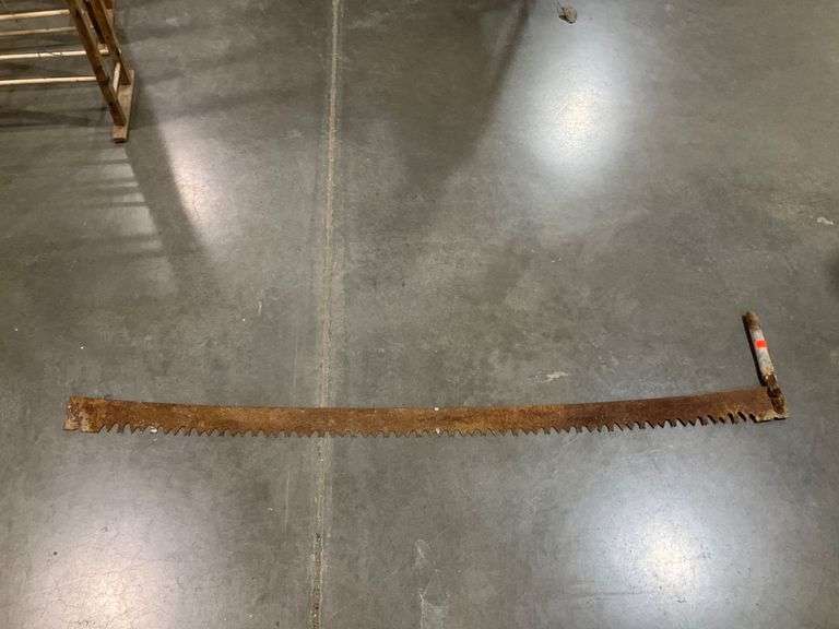 66-Inch Blade Two-Person Crosscut Saw with Handle - Hash Auctions