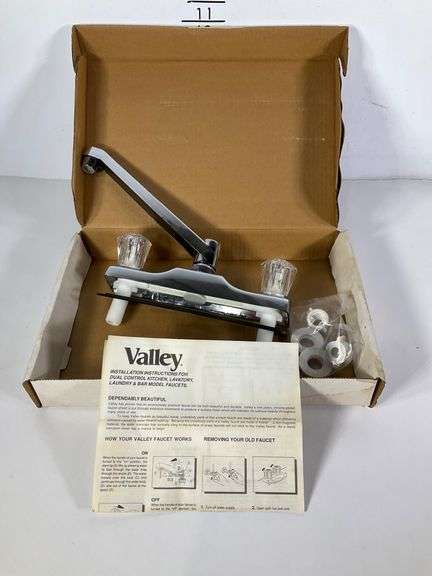 Valley Two-Handle Faucet With Stainless Steel Look and Installation ...
