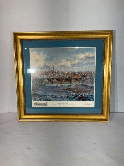 Framed Paul McGehee Print ‘Georgetown’ Signed and Numbered 109/950 ...