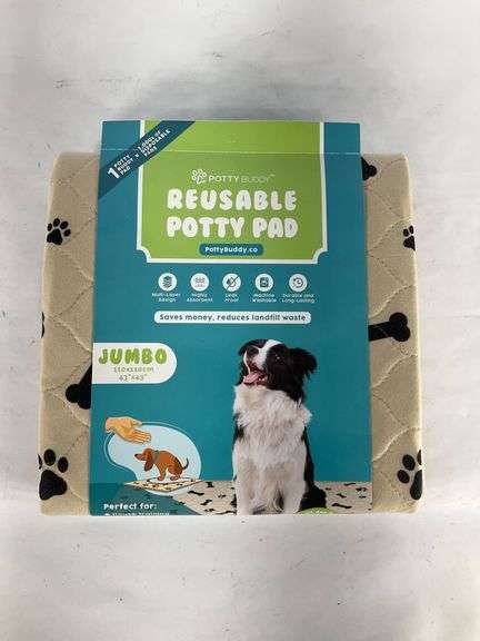 Potty Buddy Reusable Pet Potty Pad with Paw Print Design - Hash Auctions