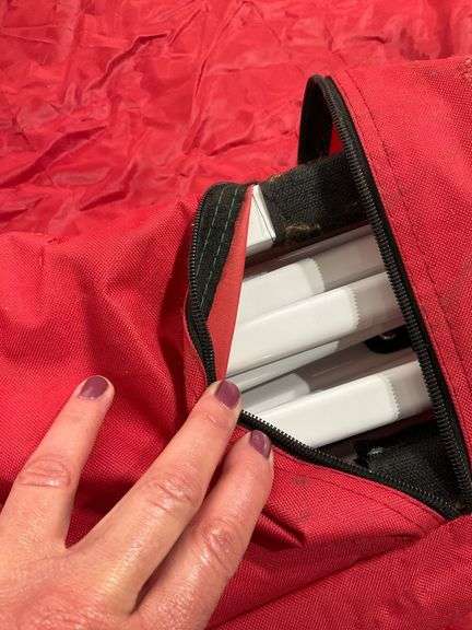 Red Quest 10’x10′ Instant Up Canopy with Storage Bag - Hash Auctions