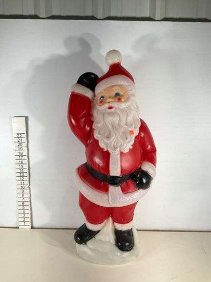 40-Inch Illuminated Plastic Santa Claus Figure by General Foam Plastics ...