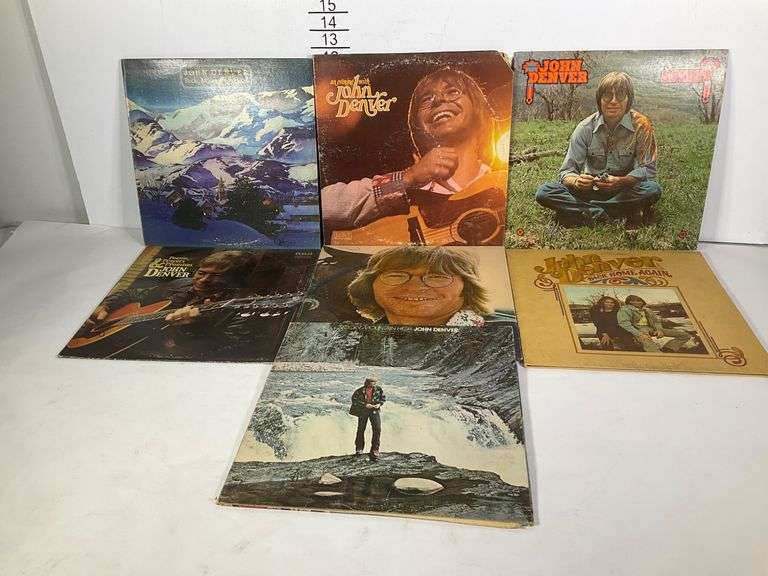 Collection of Seven John Denver Vinyl Record Albums - Hash Auctions