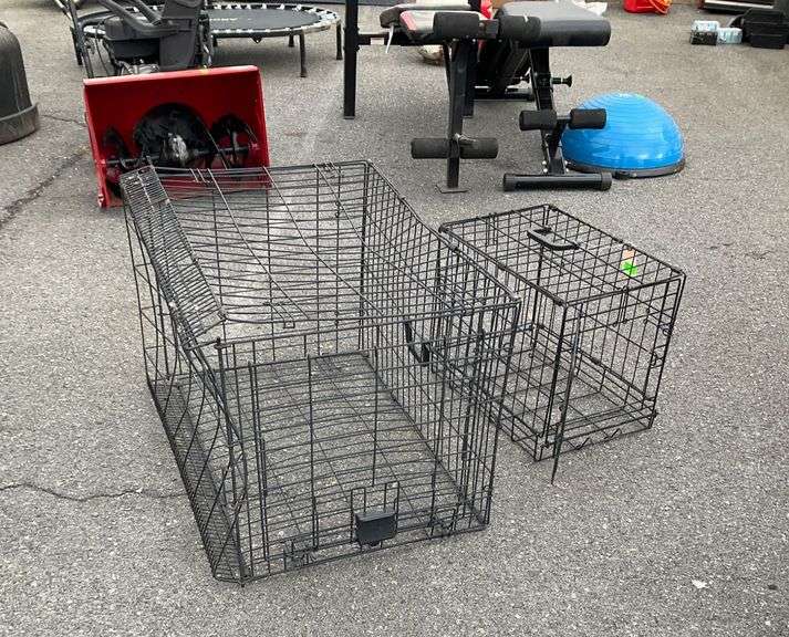 Set of Two Wire Pet Cages for Small and Medium Pets - Hash Auctions