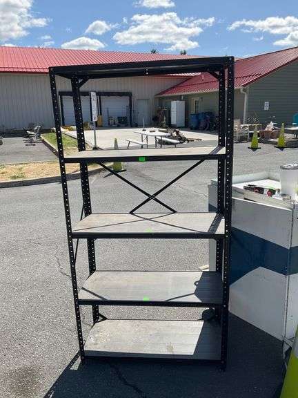 Metal Shelving Unit with Five Levels - Hash Auctions