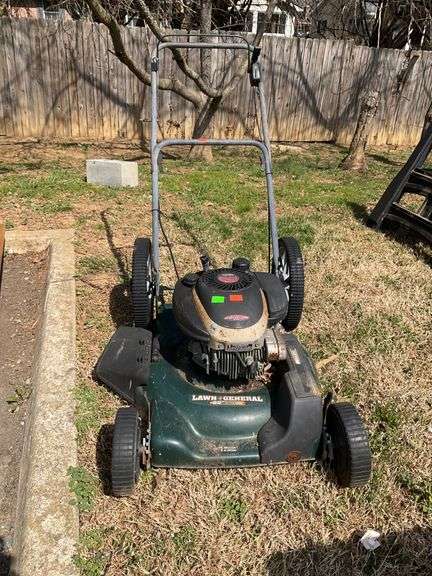 Lawn General Push Mower with Briggs & Stratton Engine, Sells for Parts ...