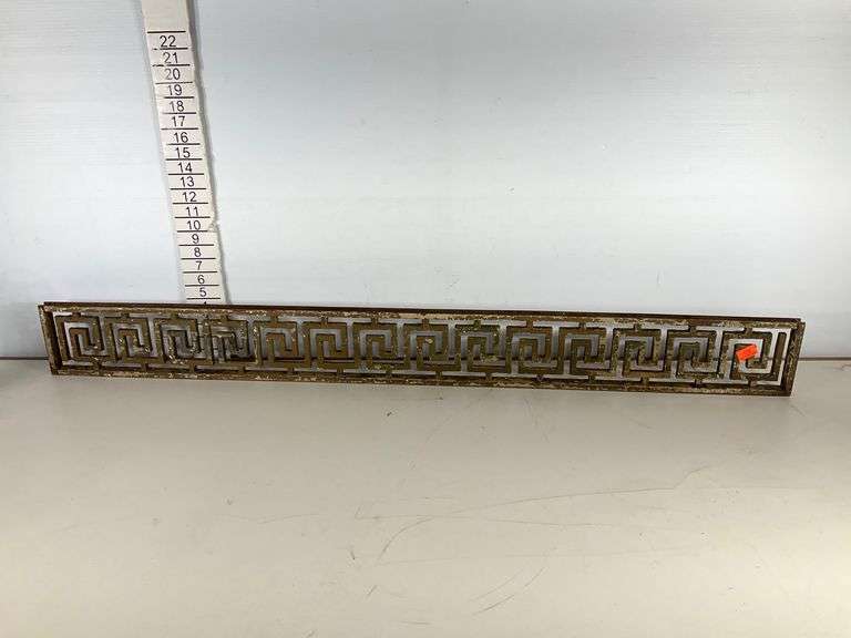 Metal Architectural Grille Panel with Greek-Style Geometric Design ...