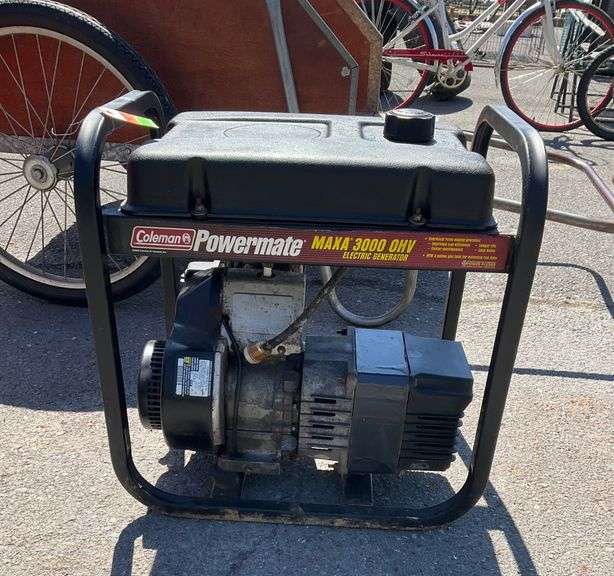 Coleman Powermate Maxa 3000 OHV Electric Generator with Tecumseh Engine ...