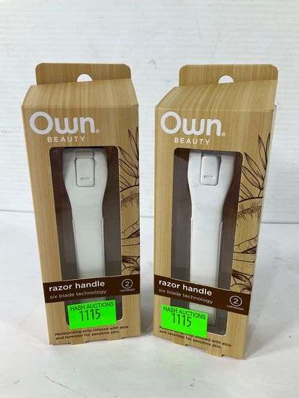 Set of Two Own Beauty Razor Handles with Six-Blade Technology - Hash ...