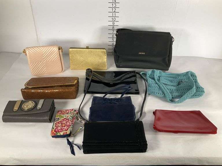 Collection of Assorted Handbags, Purses, and Clutches in Various ...