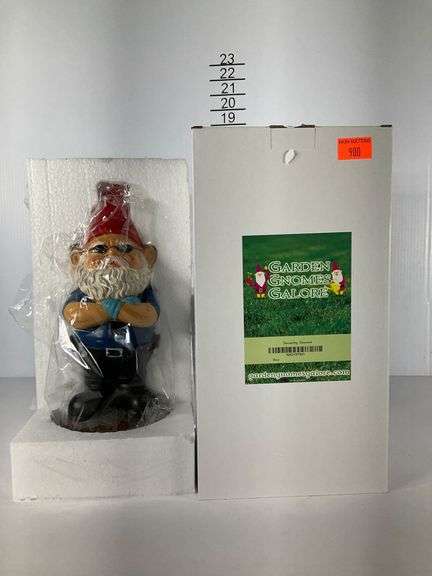 Garden Gnomes Galore Security Gnome Statue - Hash Auctions