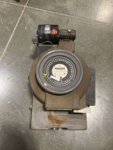 Marsh Electric Stencil Machine Model ER 1046 With Bodine Electric Motor ...