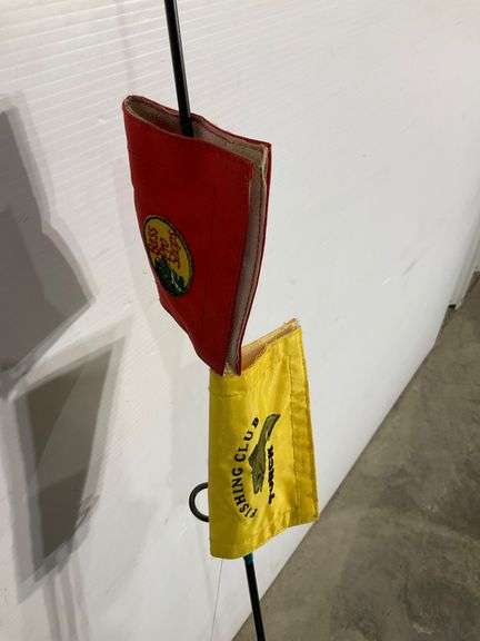 All Star Pro II Graphite Fishing Rod with Reel and Bass Pro Shops Flags ...