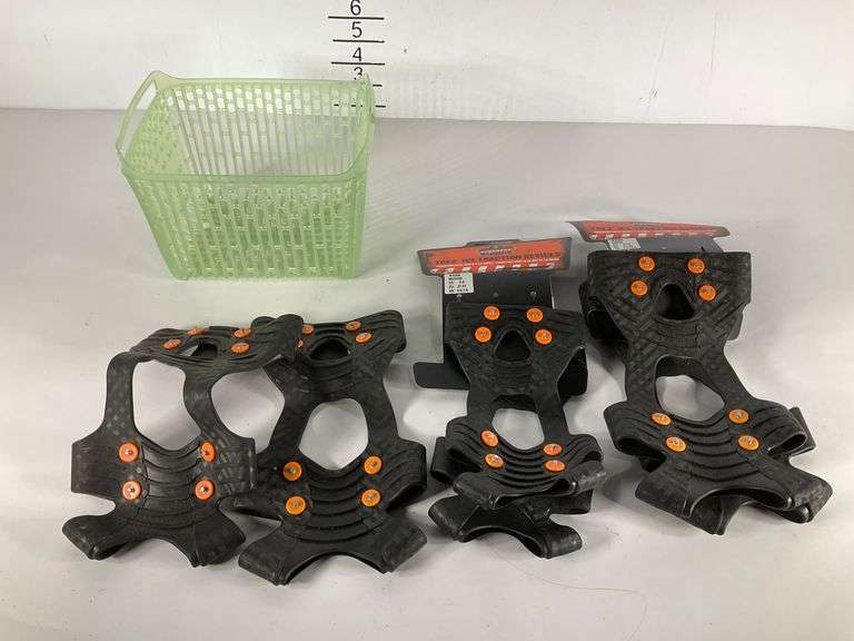 Set of TREX Ice Traction Devices and Plastic Basket - Hash Auctions