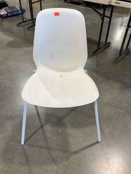 IKEA Borje Stackable Chair with White Seat and Legs - Hash Auctions