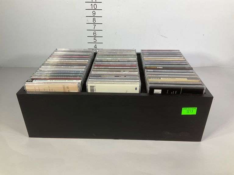 Collection of 40 + Country and Gospel Music CDs with Black Storage Case ...