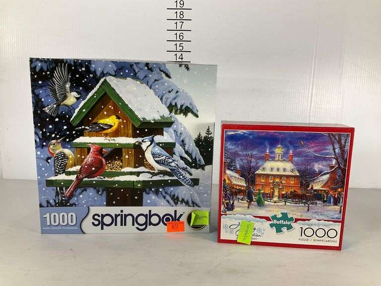 Set of Two 1,000-Piece Jigsaw Puzzles by Springbok and Buffalo Games ...