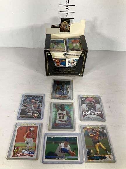 Collection of Sports Trading Cards Featuring Multiple Sports and ...