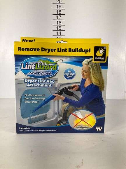 Lint Lizard Hurricane Dryer Lint Vacuum Attachment - Hash Auctions