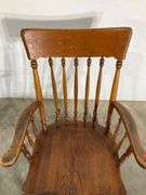 Spindle Back Rocking Chair with Contoured Seat - Hash Auctions