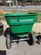 Scotts Mini EasyGreen Broadcast Spreader with Metal Handle and Wheels ...