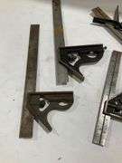 Set of Combination Squares with Metal Rulers and Attachments - Hash ...