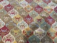 Colorfields Hand-Tufted Rug, 95×131 Inches, Stepping Stone Pattern - Hash Auctions