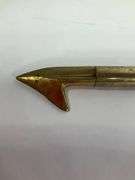 Brass Spear or Harpoon with Tapered Point and Flat Base - Hash Auctions