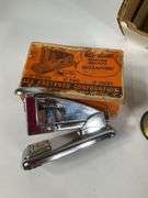 Assorted Office and Desk Accessories Including Ace-Scout Stapler and ...