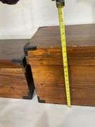 Pair of Storage Boxes with Metal-Lined Interiors and Reinforced Corners ...