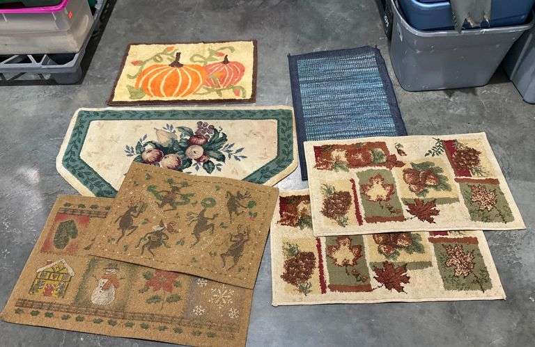 Assorted Decorative Rugs and Floor Mats Collection - Hash Auctions