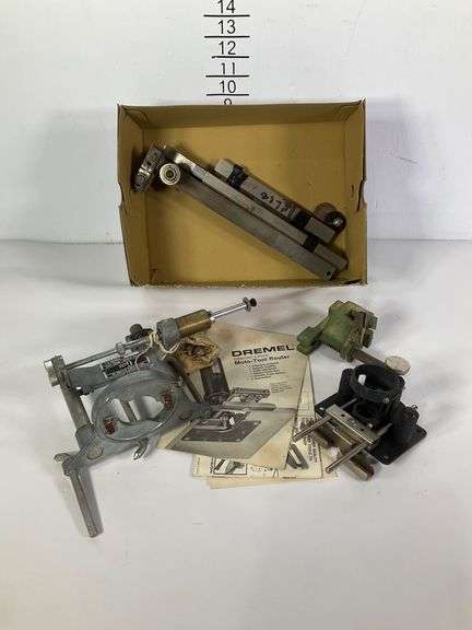 Collection of Vintage Router and Grinder Attachments, Including Dremel ...