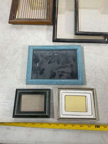 Assorted Photo Frames Including Multiple Materials, Finishes, and Sizes ...