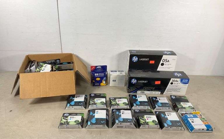 Assorted HP Ink Cartridges and LaserJet Toners, 2001-2021 - Hash Auctions