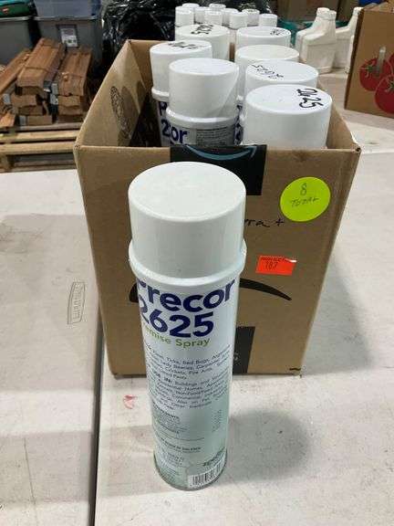 Lot of 8 Precor 2625 Premise Spray Aerosol Cans - Hash Auctions