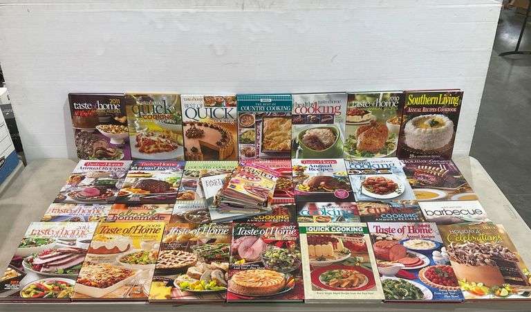 Collection of Cooking and Recipe Books Including Taste of Home and ...